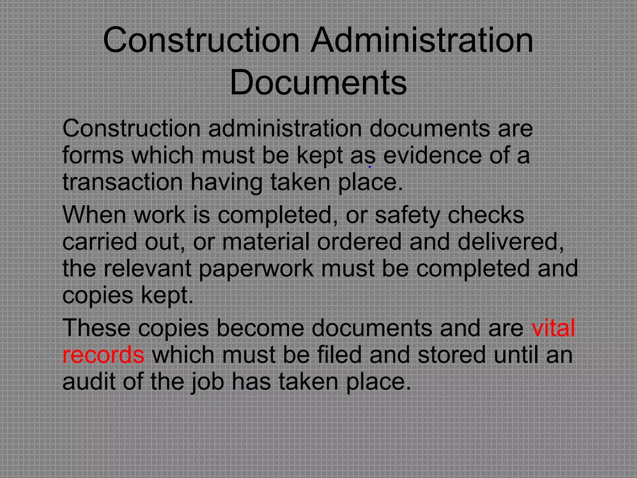Tutor construction administration documents ppt3 | PPT