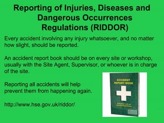 Tutor core 01 h&s regs and responsibilitioes | PPT