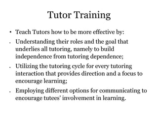 Tutor cycle | PPT