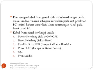 Tutor front panel 271011 | PPT