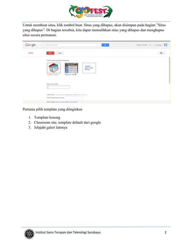 Tutor google site | PDF