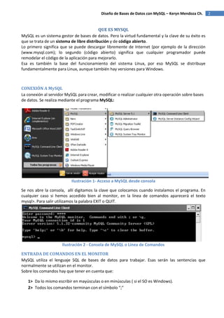 Diseño de Base de Datos en MySql | PDF