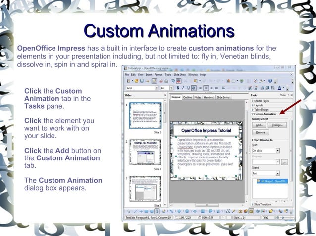 How To Use OpenOffice Impress | PPT