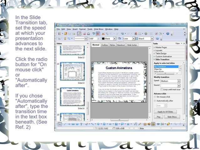 How To Use OpenOffice Impress | PPT