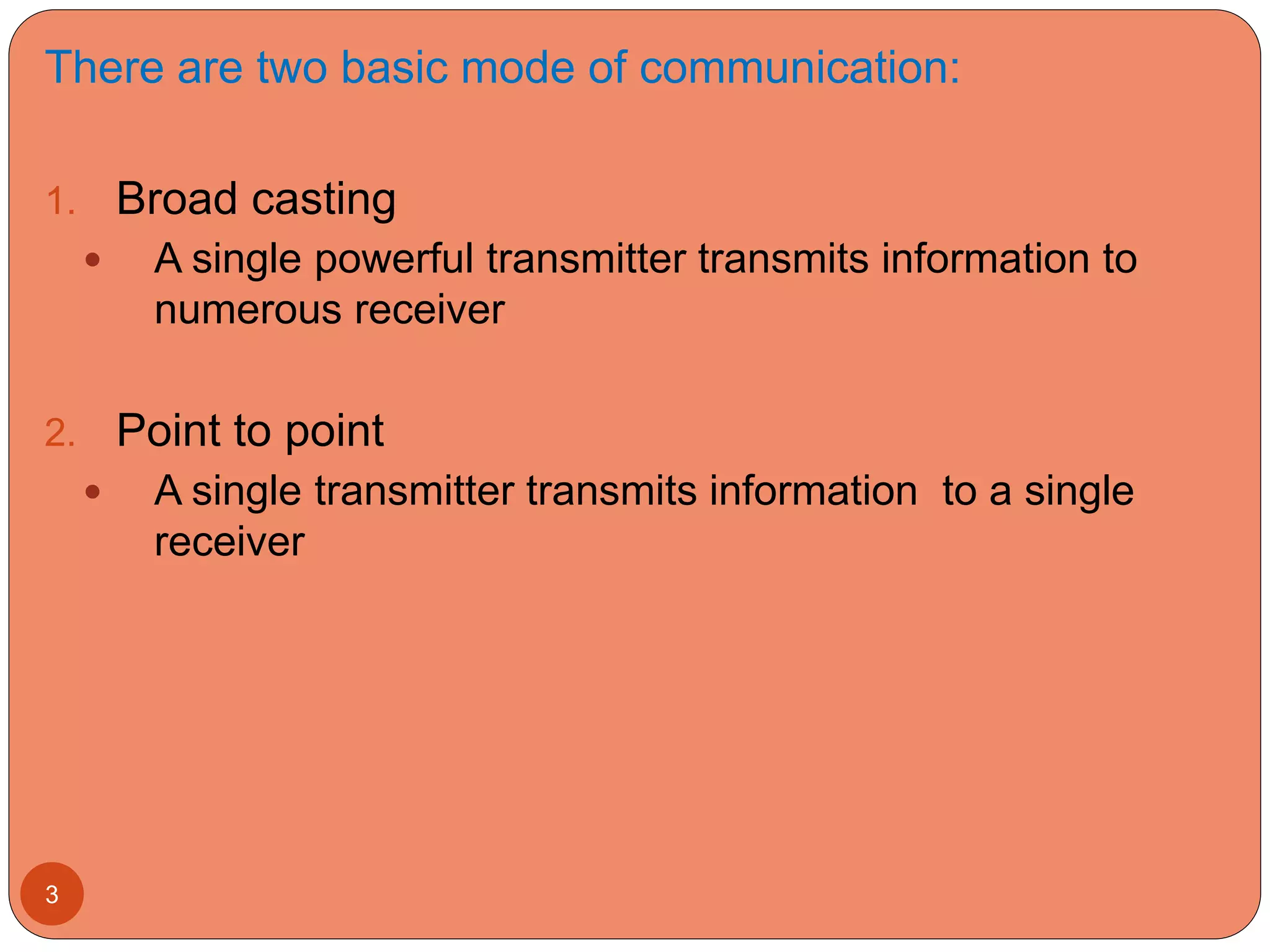 The basic overview of Communication Process Primary Communication ...