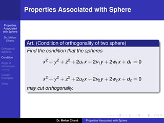 Tutorial 10 Properties Associated with Sphere | PDF