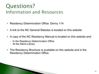 Residency Determination Office | PPT