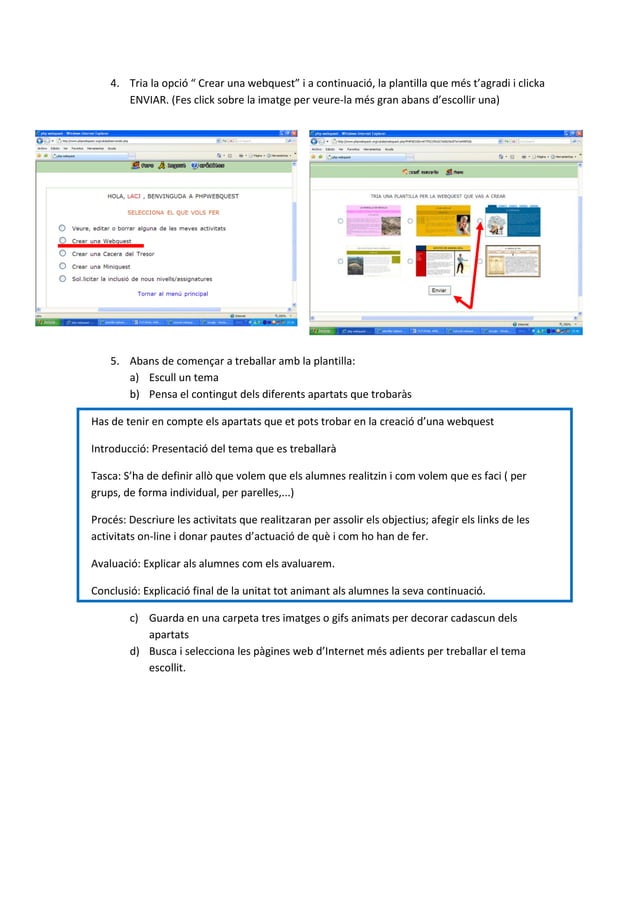 Tutorial de la Webquest | PDF