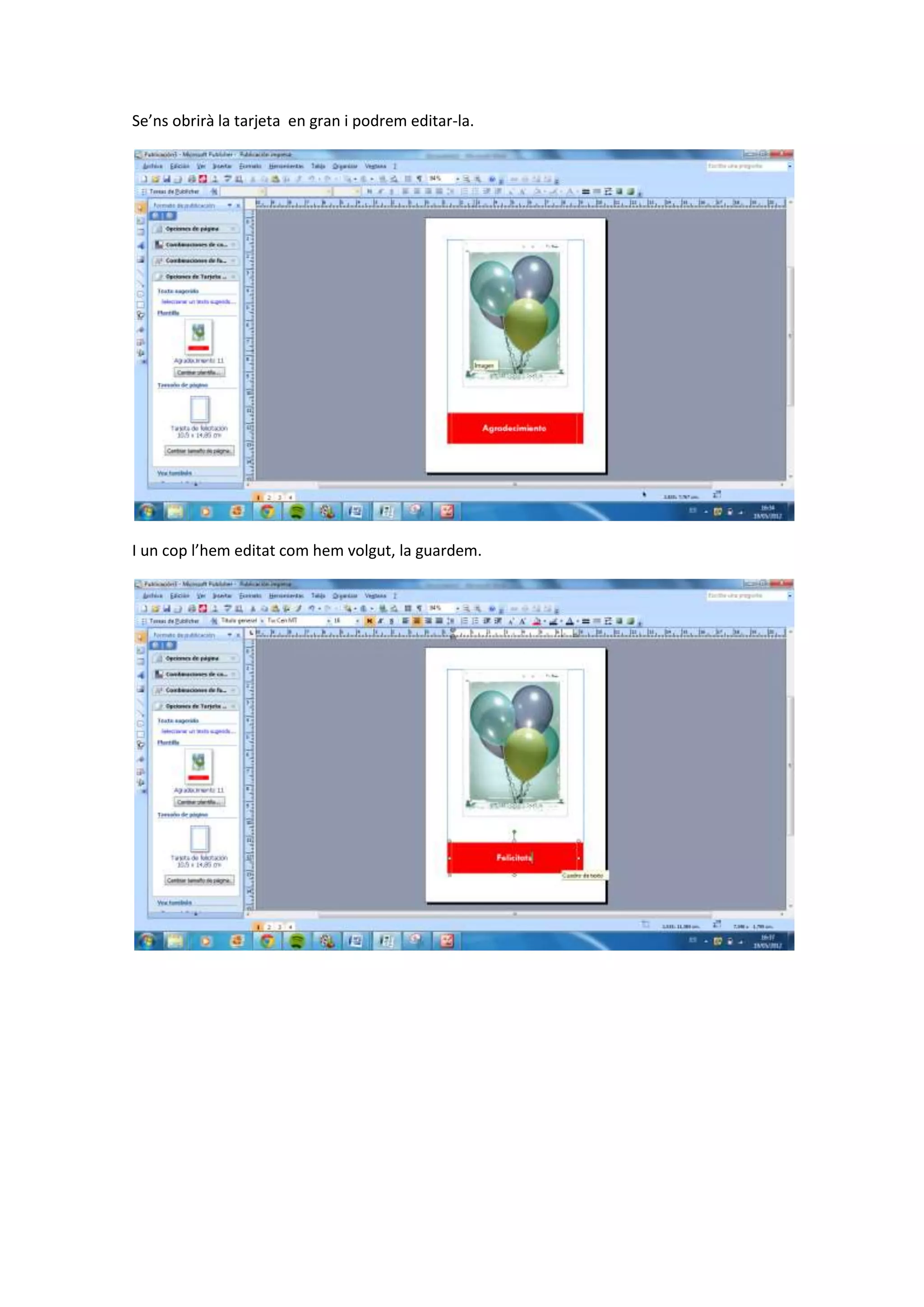 Tutorial funcions Publisher | DOCX