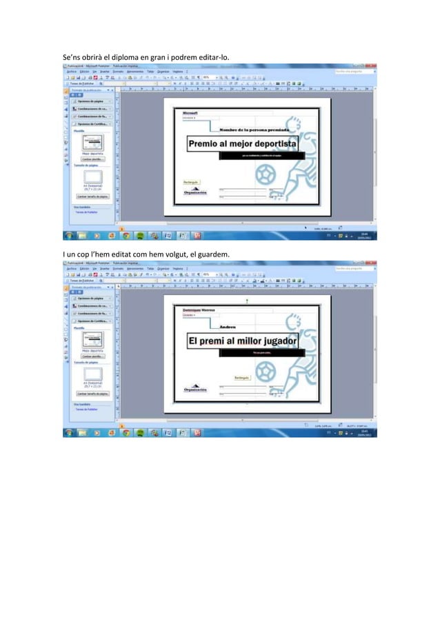 Tutorial funcions Publisher | DOCX