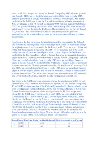 TUTORIAL ON MASTERMIND CODEBREAKING STRATEGY | DOCX