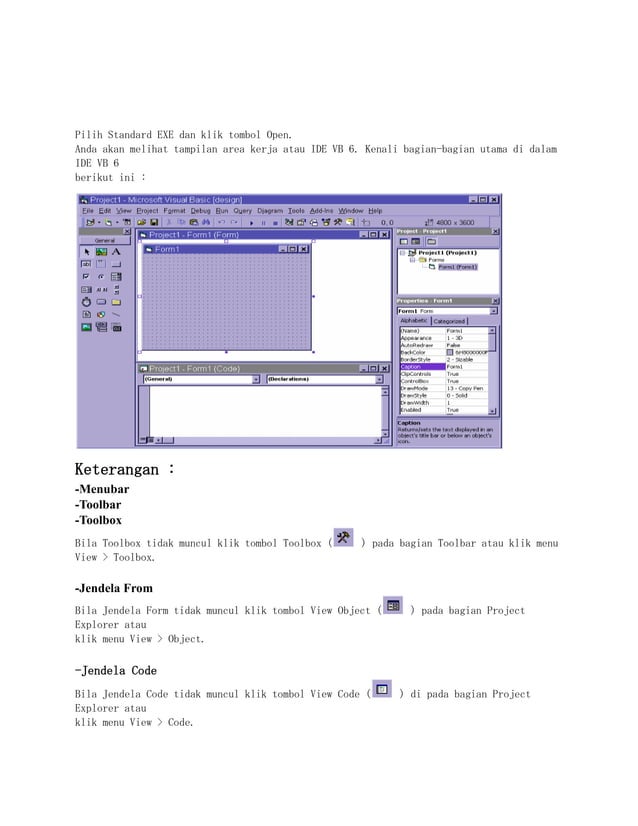 Tutorial Visual Basic "Aplikasi Kasir" | DOCX