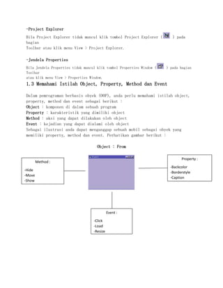 Tutorial Visual Basic "Aplikasi Kasir" | DOCX
