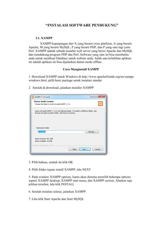 Tutorial Pembuatan Aplikasi Website Beserta Databasenya | DOC