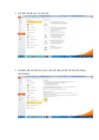 Tutorial Video Presentasi Docx