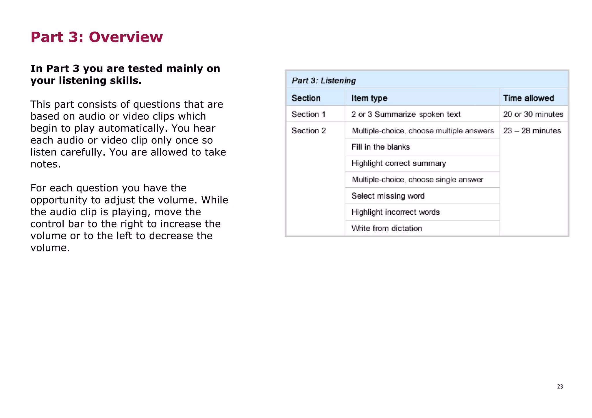 PTE Academic Tutorial | PDF