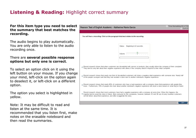 PTE Academic Tutorial | PDF