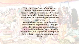 Empowering women through Microfinance / Tutory work | PPT