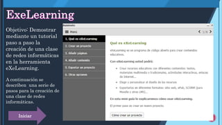 Tutorial paso a paso para la creación de una clase en ExeLearning | PPTX