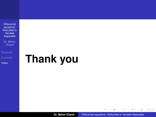 Tutorial 2 Differential Equations Reducible To Variable Separable Pdf