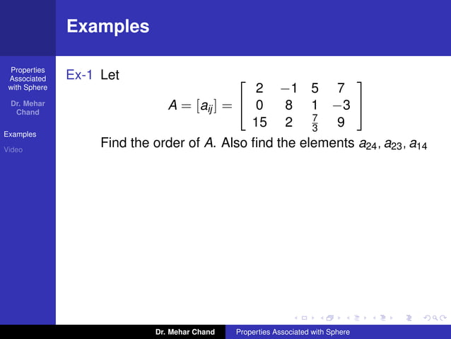Tutorial 2: Some examples related to matrices | PPT