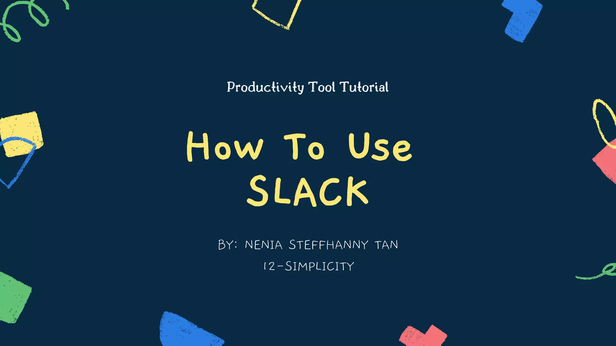 Tutorial.slack | PDF