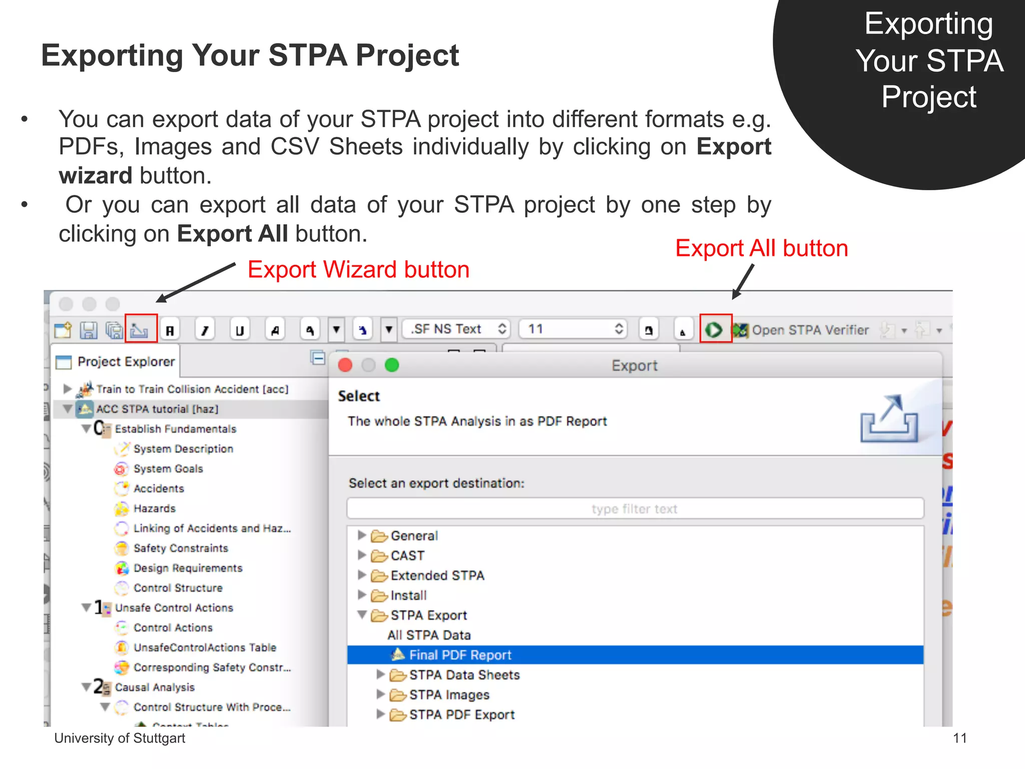 Tutorial 2 Creating Stpa Safety Analysis Project In Xstampp Ppt