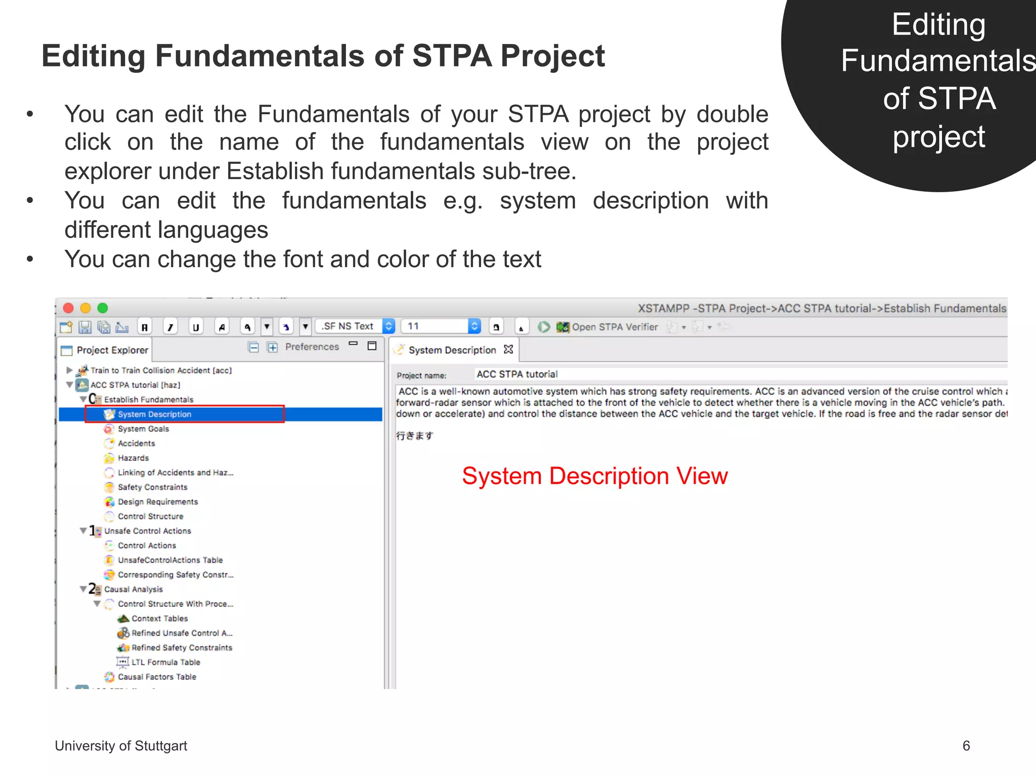 Tutorial 2 creating stpa safety analysis project in xstampp | PPT