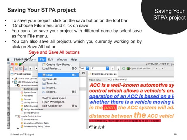 Tutorial 2 Creating Stpa Safety Analysis Project In Xstampp Ppt