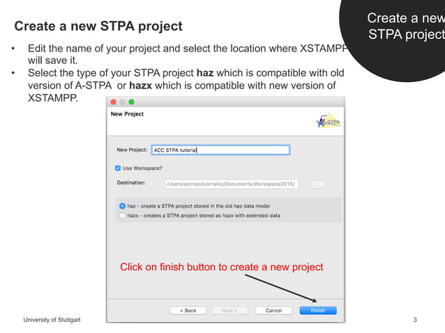 Tutorial 2 creating stpa safety analysis project in xstampp | PPT