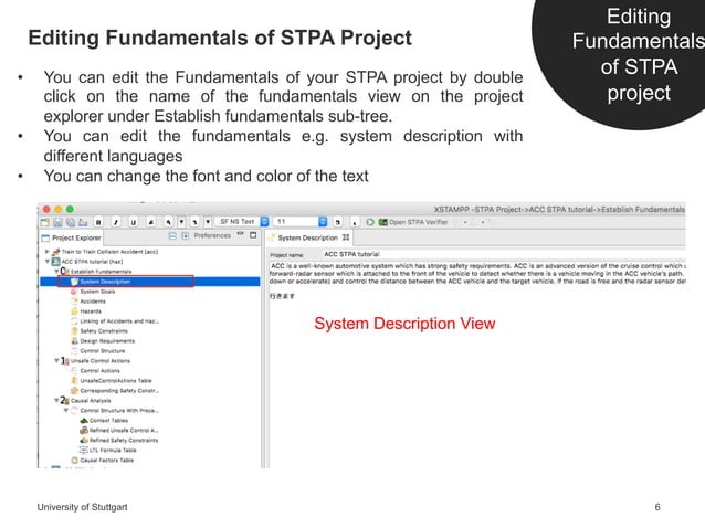 Tutorial 2 creating stpa safety analysis project in xstampp | PPT
