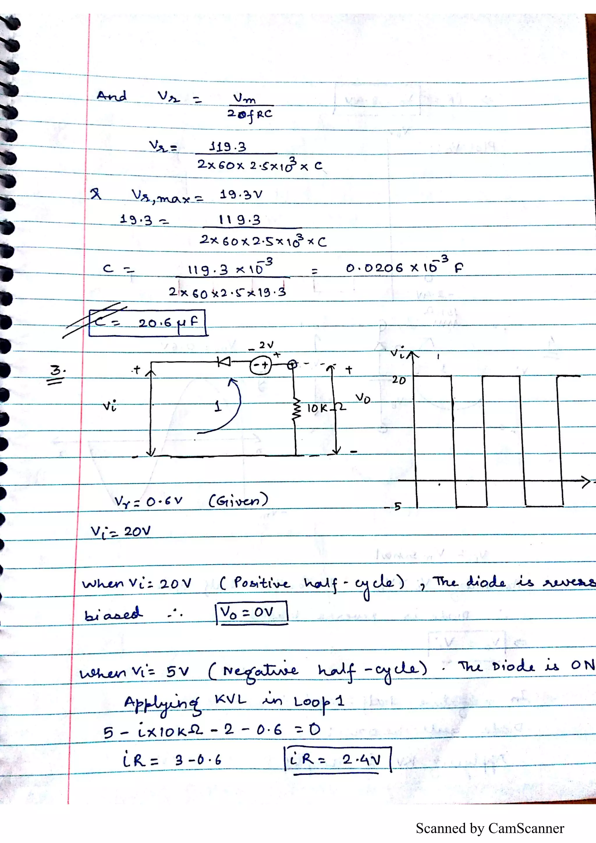 Basic Electronics Tutorial 3 Solution | PDF