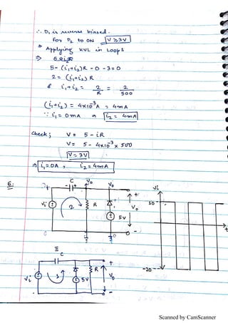 Basic Electronics Tutorial 3 Solution | PDF