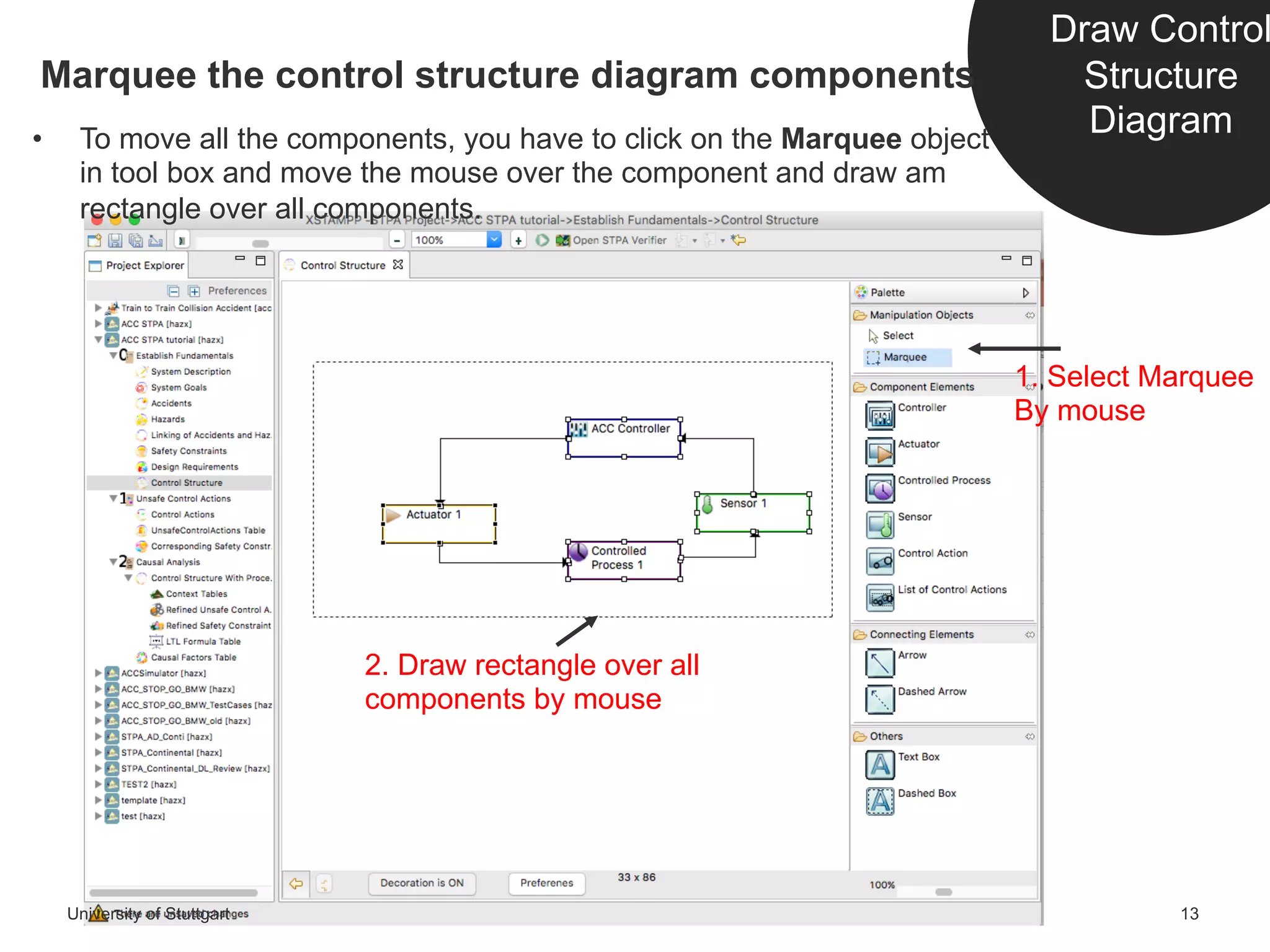 Tutorial 3 how to draw control structure diagram of the STPA safety ...
