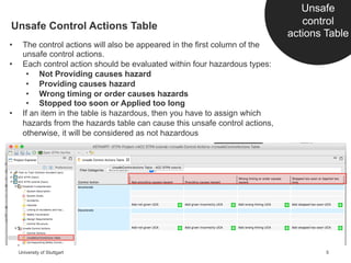 Tutorial 4 how to edit the unsafe control actions of stpa project in ...
