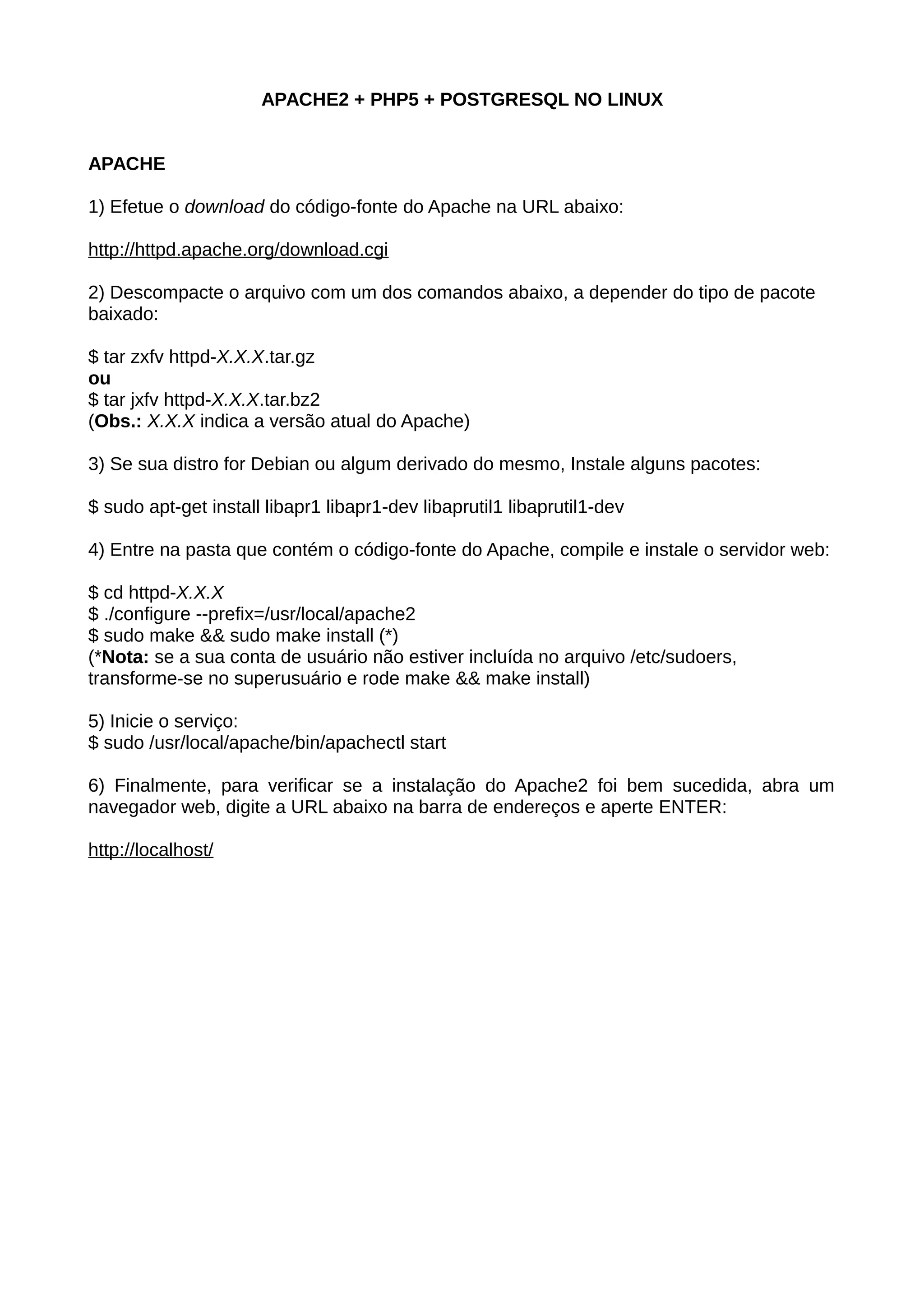 Apache2 Php5 Postgresql No Linux Pdf