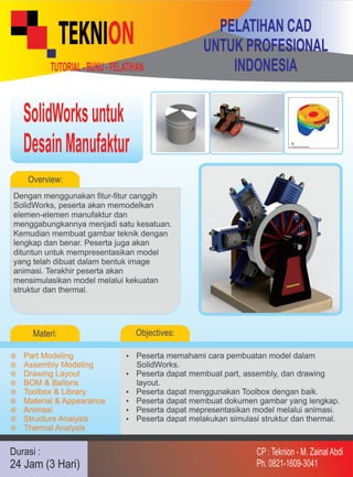 Tutorial basic solidwork | PDF