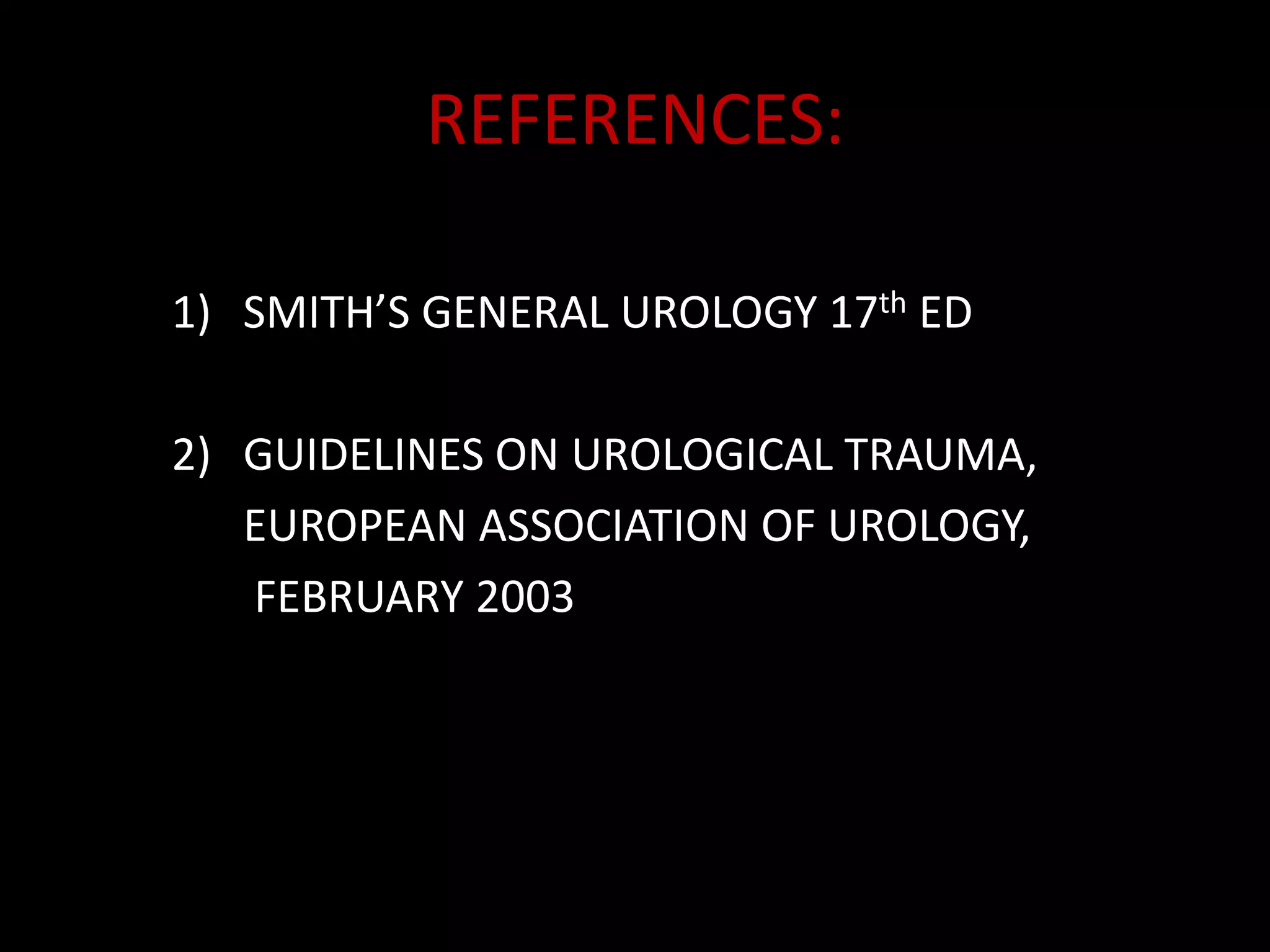 Tutorial bladder trauma | PPTX