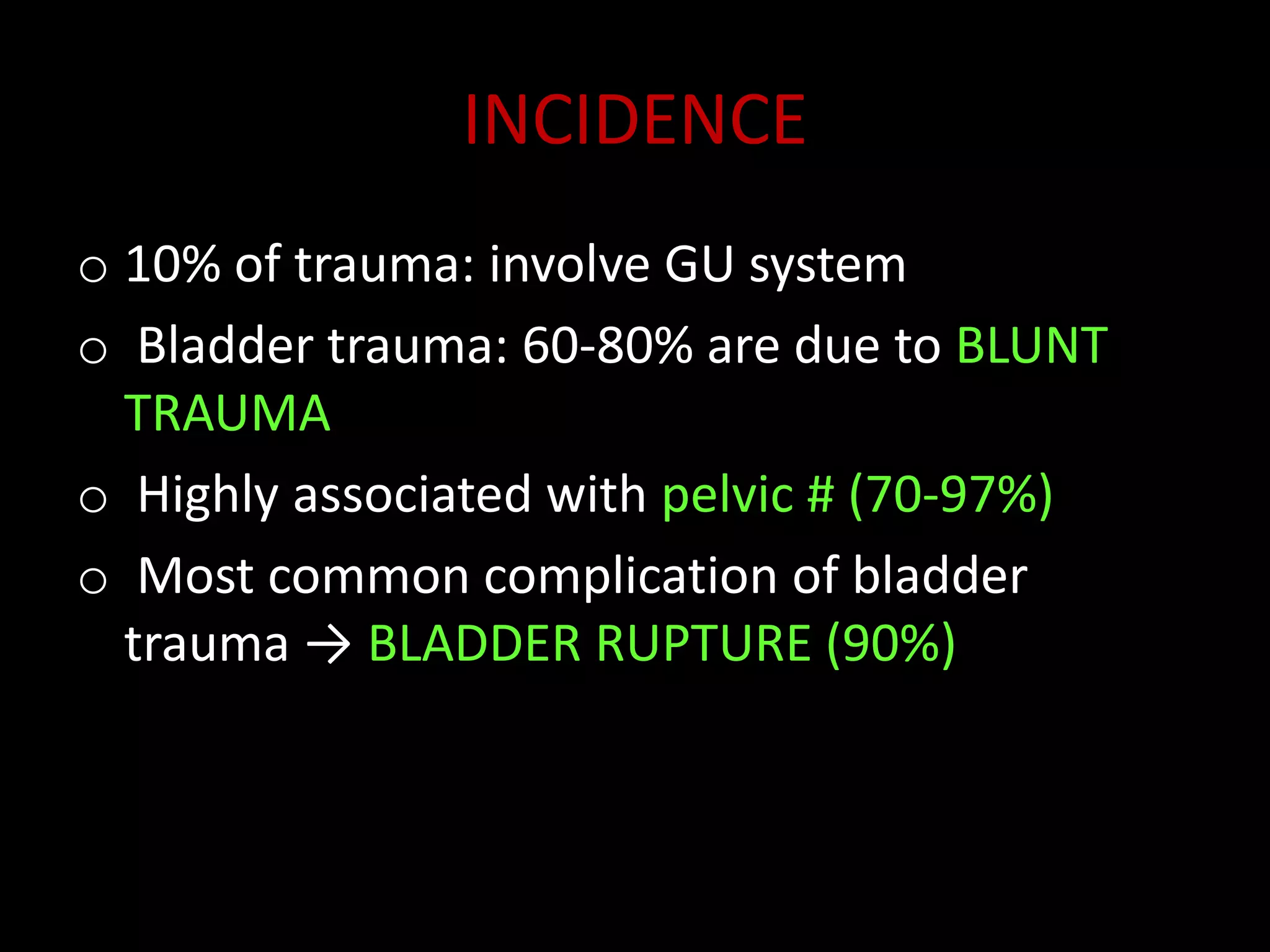 Tutorial bladder trauma | PPTX