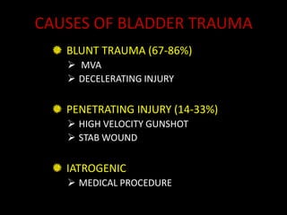 Tutorial bladder trauma | PPTX
