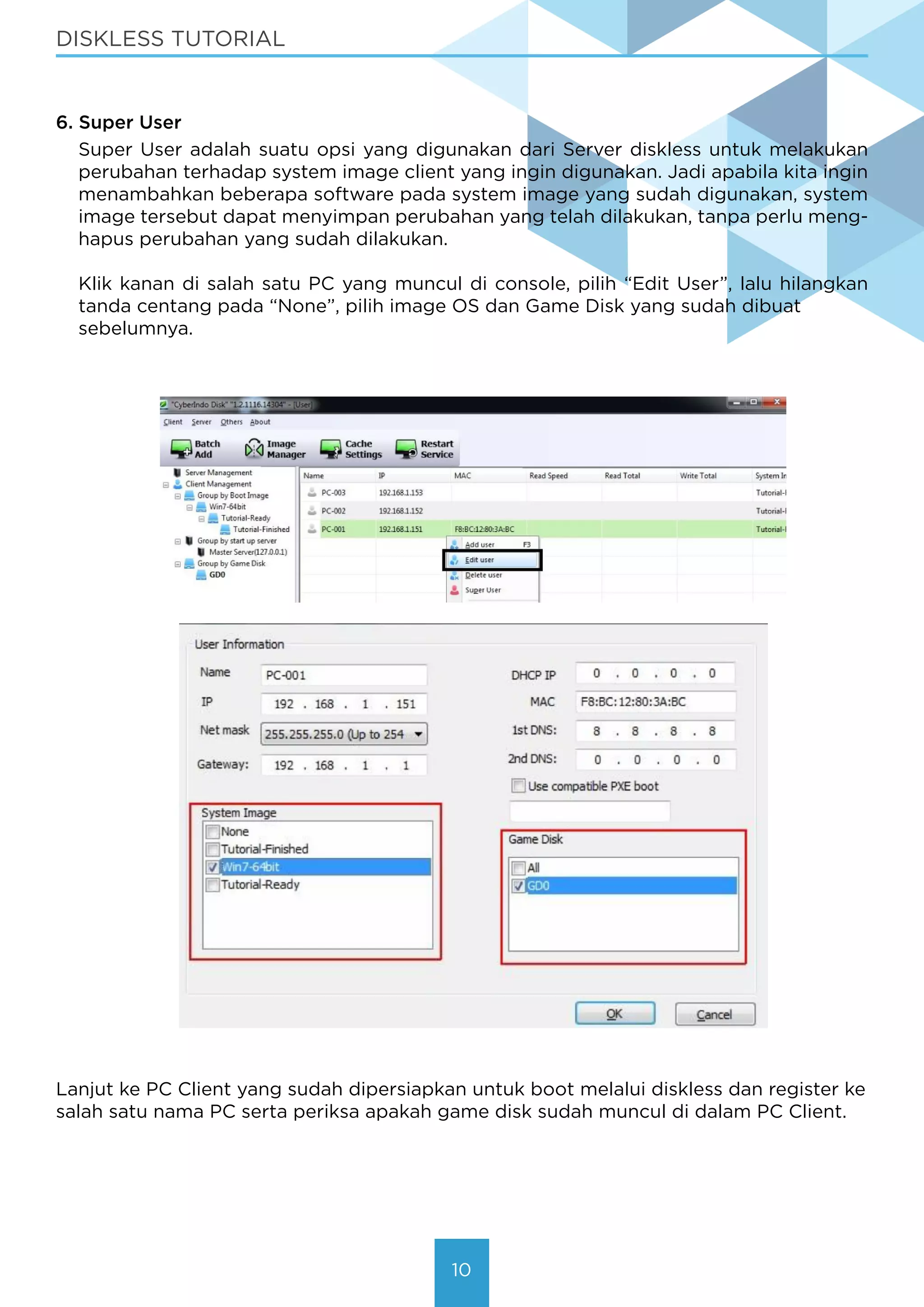 Tutorial cara-instalasi-cyber indo-diskless | PDF