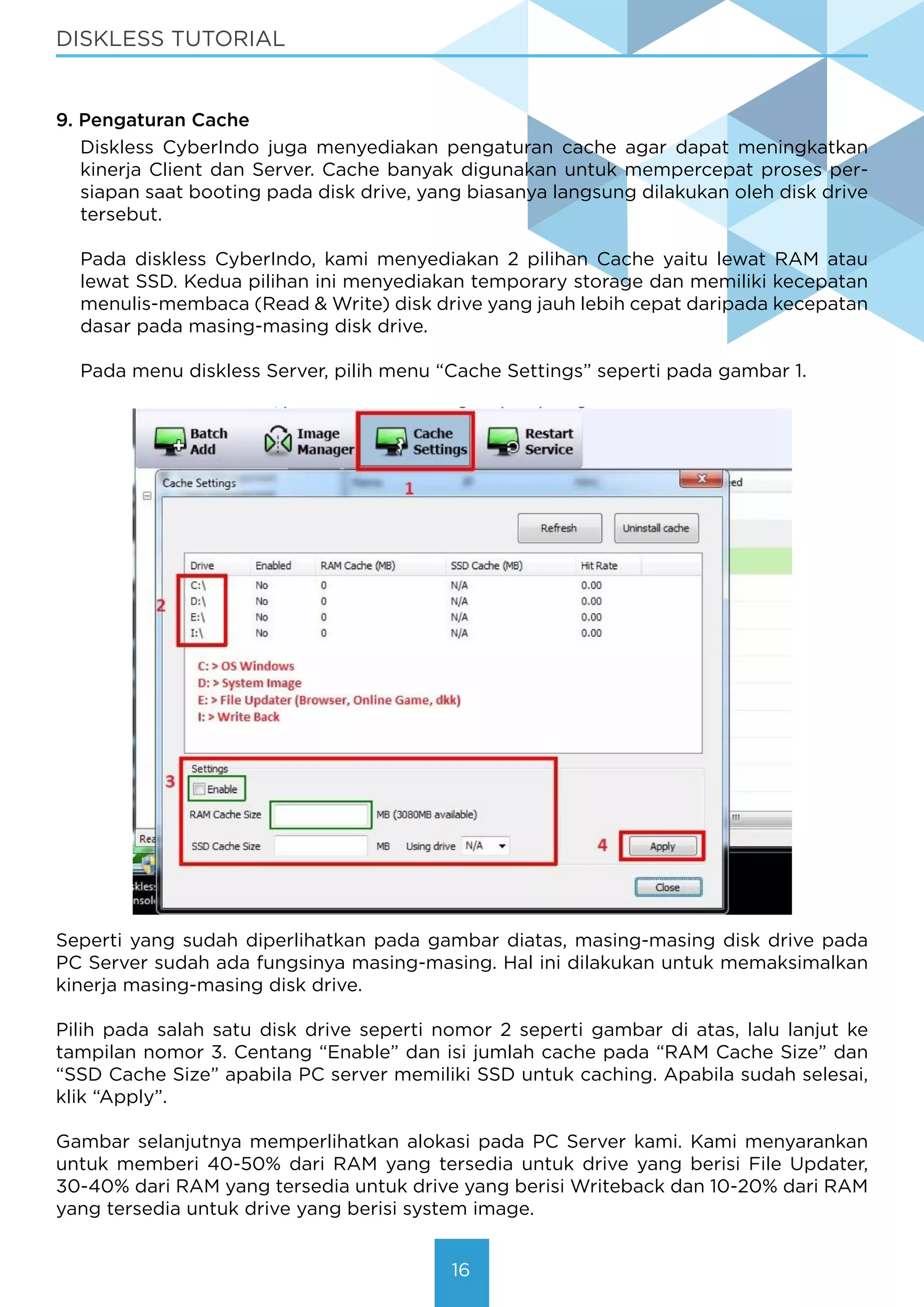 Tutorial cara-instalasi-cyber indo-diskless | PDF