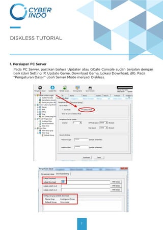 Tutorial cara-instalasi-cyber indo-diskless | PDF