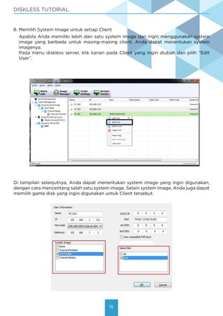Tutorial cara-instalasi-cyber indo-diskless | PDF