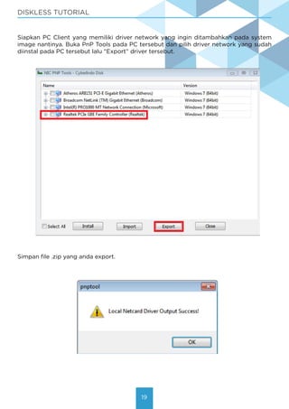 Tutorial cara-instalasi-cyber indo-diskless | PDF