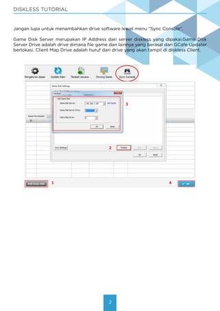 Tutorial cara-instalasi-cyber indo-diskless | PDF