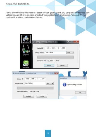 Tutorial cara-instalasi-cyber indo-diskless | PDF