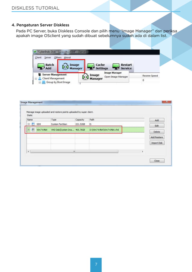 Tutorial cara-instalasi-cyber indo-diskless | PDF