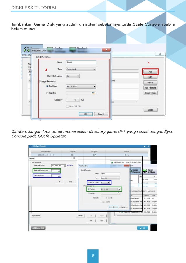 Tutorial cara-instalasi-cyber indo-diskless | PDF