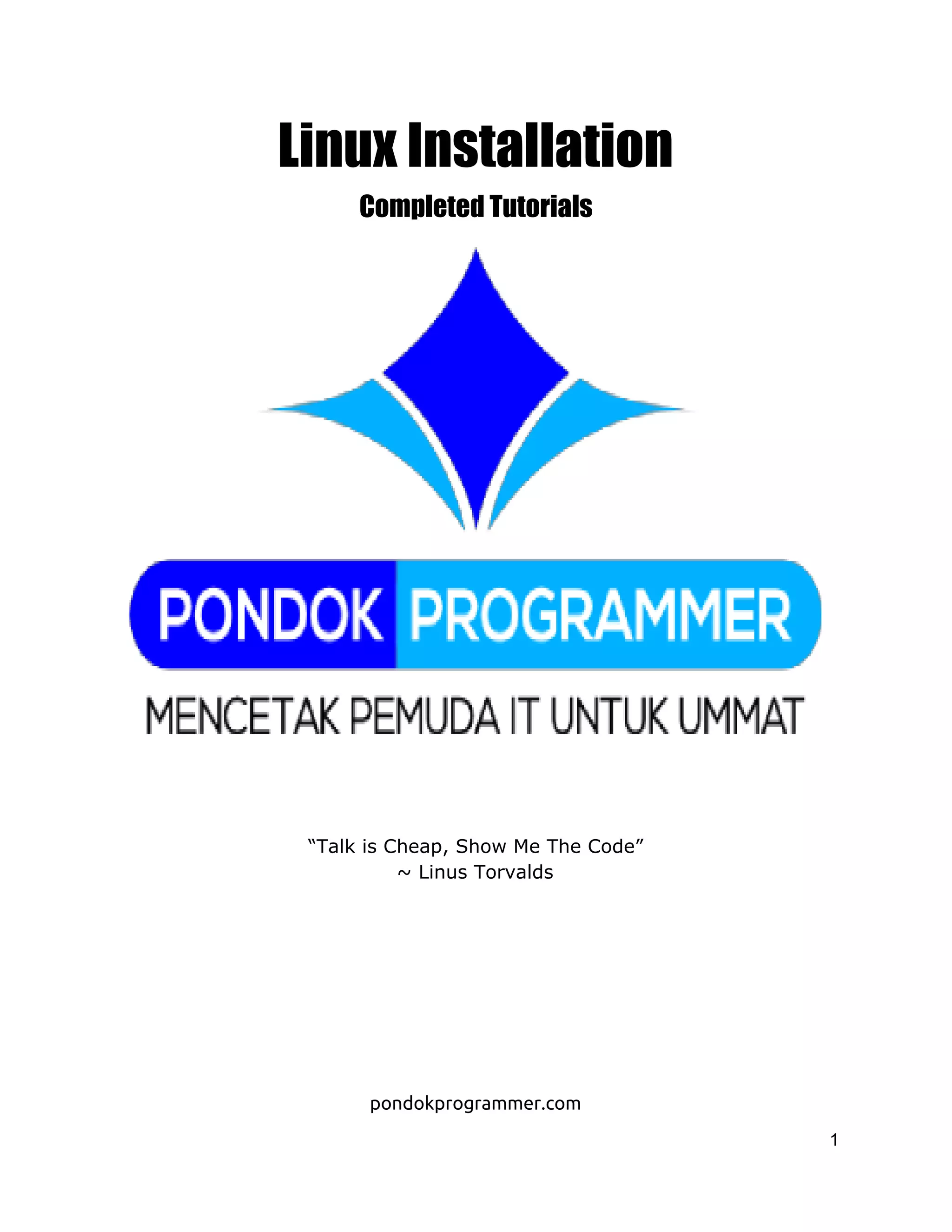 Tutorial Cara Instalasi Ubuntu Linux Lengkap | PDF
